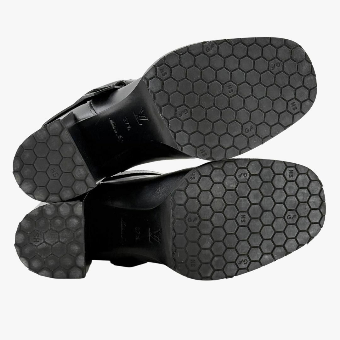 LOUIS VUITTON - 美品 ルイヴィトン アンクルブーツ 黒 24 LOUIS VUITTON - 美品 ルイヴィトン アンクルブーツ 黒 24