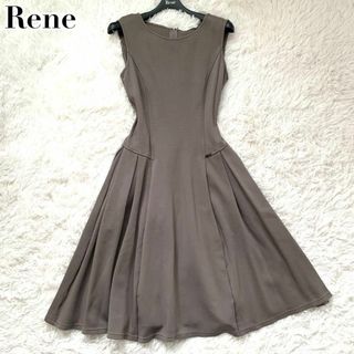 René - ルネ 24SS パール ワンピース ロング 七分袖 36 M 黒 René - ルネ 24SS パール ワンピース ロング 七分袖 36 M 黒