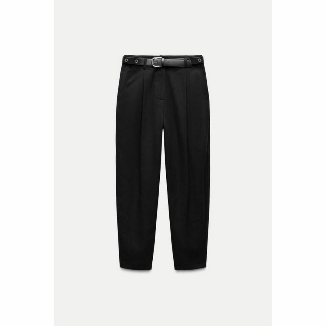 ZARA - 17 ZARA ベルト付きダーツ入りパンツ Lの通販 by sea ZARA - 17 ZARA ベルト付きダーツ入りパンツ Lの通販 by sea