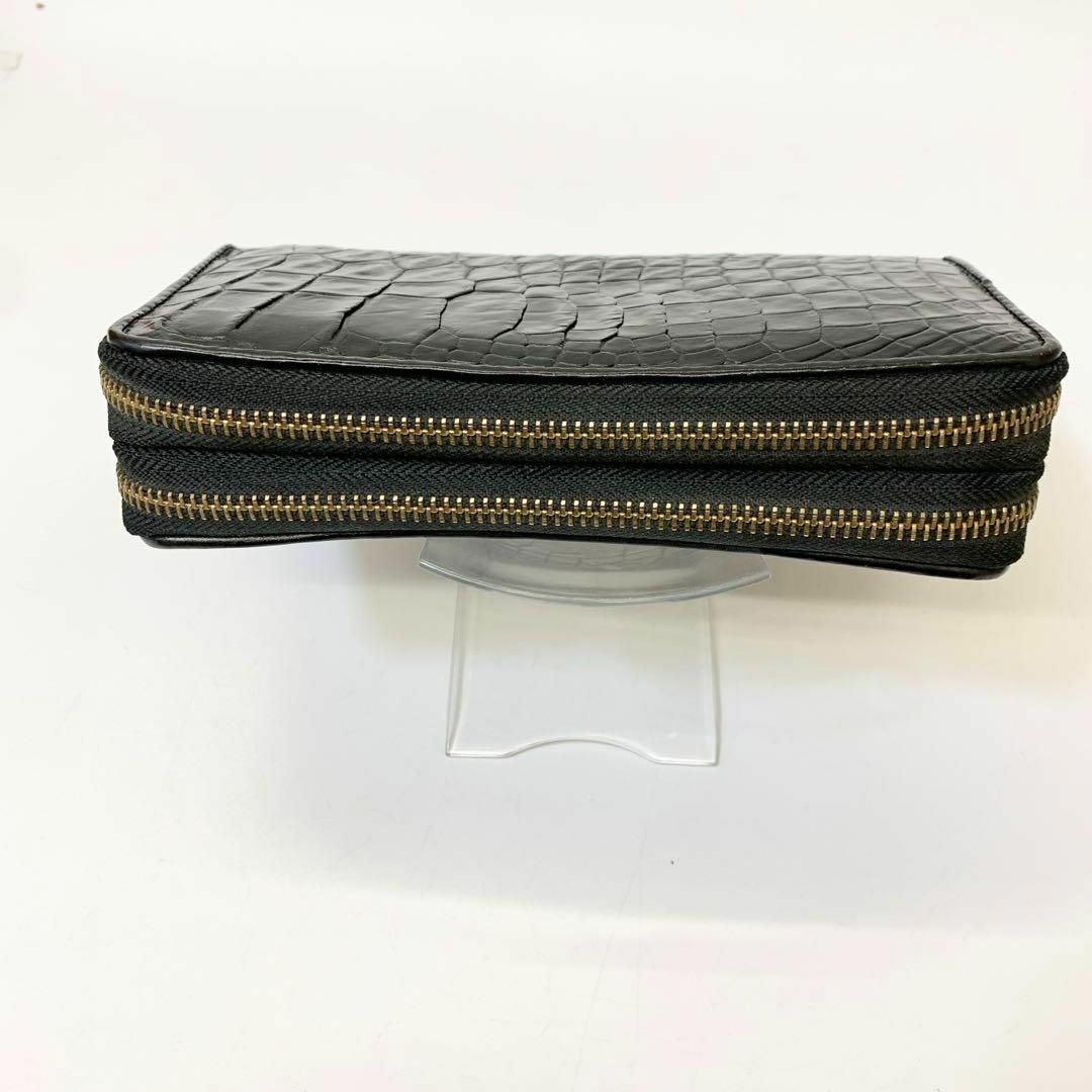 Crocodile - 4326 美品 クロコダイルレザー ダブルファスナー 長 Crocodile - 4326 美品 クロコダイルレザー ダブルファスナー 長