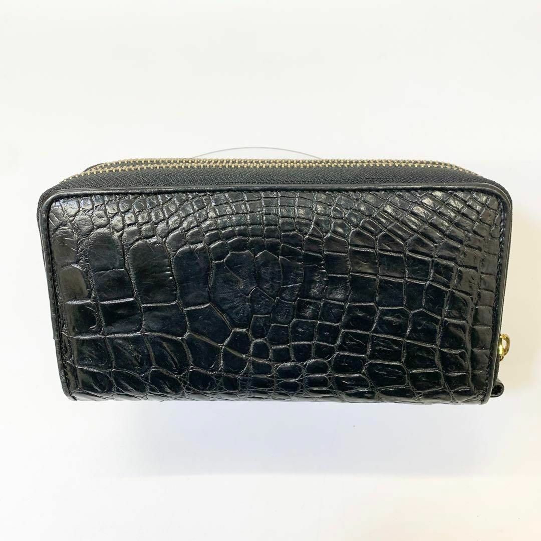 Crocodile - 4326 美品 クロコダイルレザー ダブルファスナー 長 Crocodile - 4326 美品 クロコダイルレザー ダブルファスナー 長