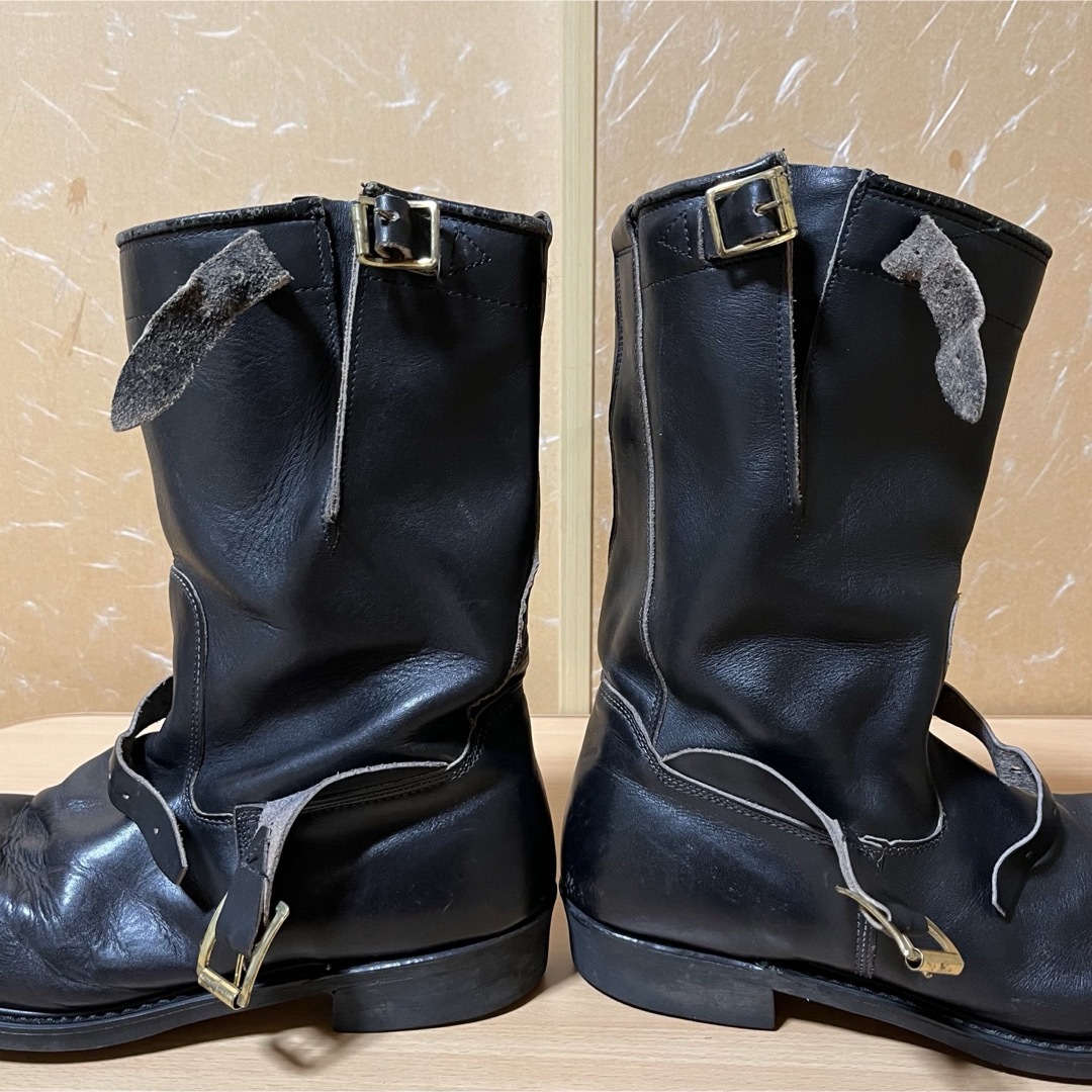 80s USA製 KNAPP エンジニアブーツ PT83 茶芯 10D 黒 80s USA製 KNAPP エンジニアブーツ PT83 茶芯 10D 黒