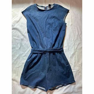 トゥジュー 21AW シャンブレークロスバンドカラーオールインワン トゥジュー 21AW シャンブレークロスバンドカラーオールインワン