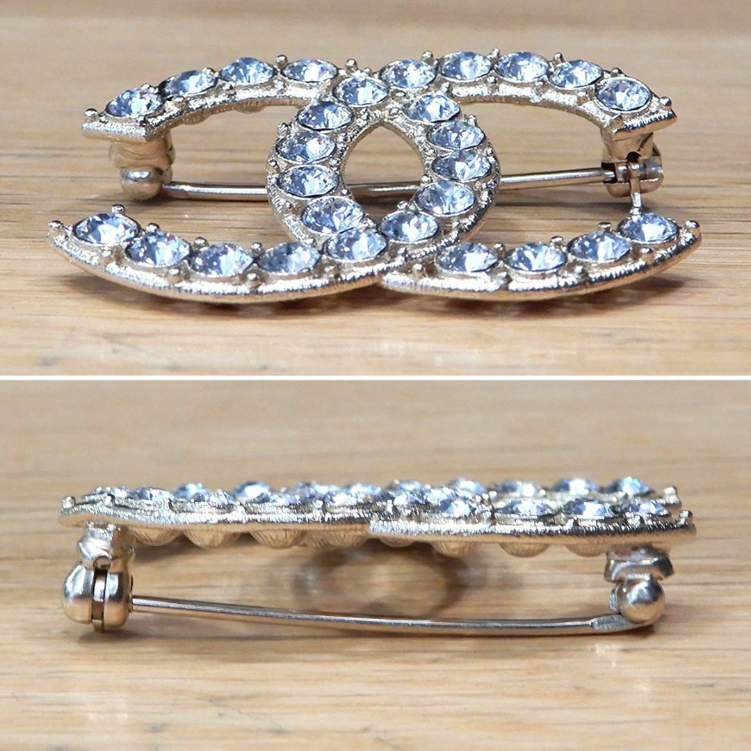CHANEL - 未使用 シャネル ココマーク ラインストーン ブローチ CHANEL - 未使用 シャネル ココマーク ラインストーン ブローチ