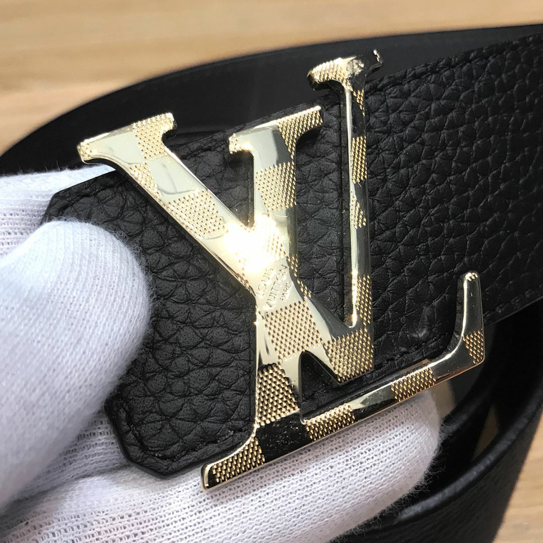 LOUIS VUITTON - 新品同様 ルイヴィトン 現行 ベルト・LV ダミエ LOUIS VUITTON - 新品同様 ルイヴィトン 現行 ベルト・LV ダミエ