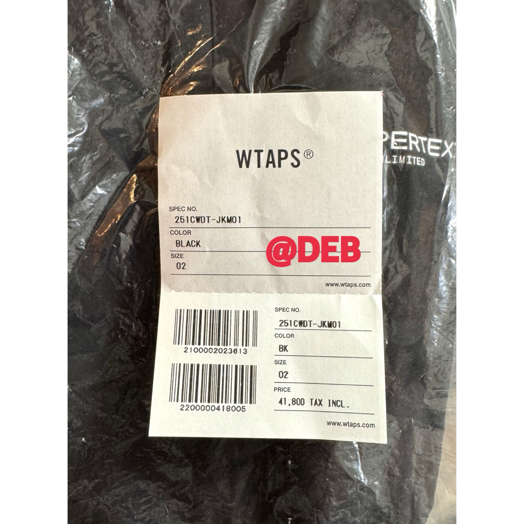 W)taps - WTAPS 2025SS TRACK JACKET BLACK Mサイズの通販 by W)taps - WTAPS 2025SS TRACK JACKET BLACK Mサイズの通販 by