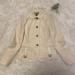 美品】バーバリーブリット ショートトレンチコート ペプラム 美品】バーバリーブリット ショートトレンチコート ペプラム