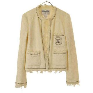 CHANEL - CHANEL シャネル ジャケット ライダース ジップ 総 CHANEL - CHANEL シャネル ジャケット ライダース ジップ 総