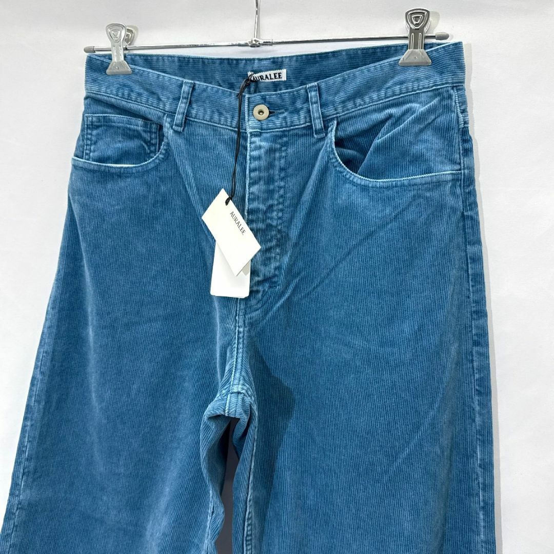 AURALEE - PIGMENT DYE FINX CORDUROY WIDE PANTS 4の通販 by AURALEE - PIGMENT DYE FINX CORDUROY WIDE PANTS 4の通販 by