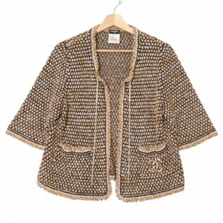 レア希少CHANEL アイコンツイードニットカーディガン(CHANEL レア希少CHANEL アイコンツイードニットカーディガン(CHANEL