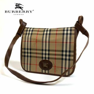 BURBERRY - バーバリー 2way ショルダー ネイビー レザー ノバ BURBERRY - バーバリー 2way ショルダー ネイビー レザー ノバ