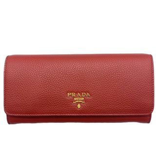 箱/証明付】PRADA 長財布(レッド) 箱/証明付】PRADA 長財布(レッド)