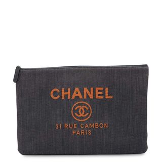 CHANEL - シャネル クラシック ラージ ポーチ マトラッセ ココ CHANEL - シャネル クラシック ラージ ポーチ マトラッセ ココ