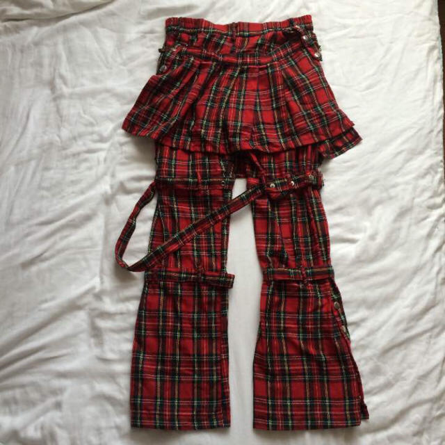ボンテージパンツ 赤チェック【美品】の通販 by kanon's shop ボンテージパンツ 赤チェック【美品】の通販 by kanon's shop