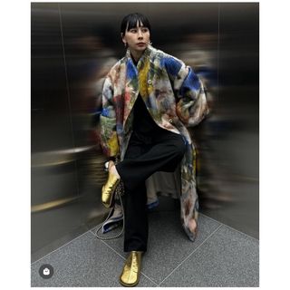 Ameri VINTAGE - AmeriVINTAGE 完売品 WAVE FRONT OVER コートの Ameri VINTAGE - AmeriVINTAGE 完売品 WAVE FRONT OVER コートの