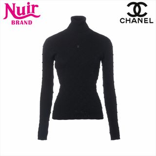 CHANEL - CHANEL カシミヤ ストライプ クロップド ニットの通販 CHANEL - CHANEL カシミヤ ストライプ クロップド ニットの通販
