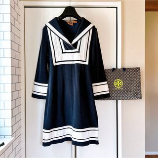 Tory Burch(ワンピース ・ ブルー・ネイビー/青色系)のフリマ Tory Burch(ワンピース ・ ブルー・ネイビー/青色系)のフリマ