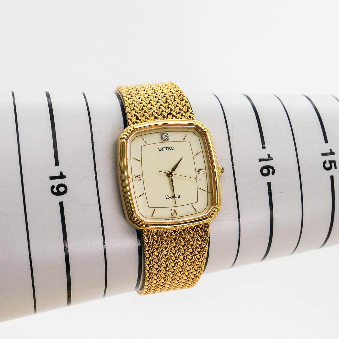 SEIKO - 稼働 SEIKO Dolce 腕時計 1Pダイヤ 美品 バングル SEIKO - 稼働 SEIKO Dolce 腕時計 1Pダイヤ 美品 バングル