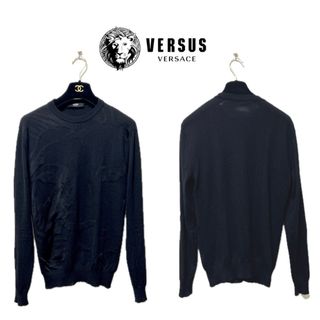 VERSACE - VERSACE ヴェルサーチ ニット・セーター 52(XL位 VERSACE - VERSACE ヴェルサーチ ニット・セーター 52(XL位