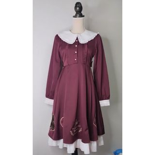 Amavel - Amavel いちごジャンスカ ブラウス ワンピース Amavel - Amavel いちごジャンスカ ブラウス ワンピース