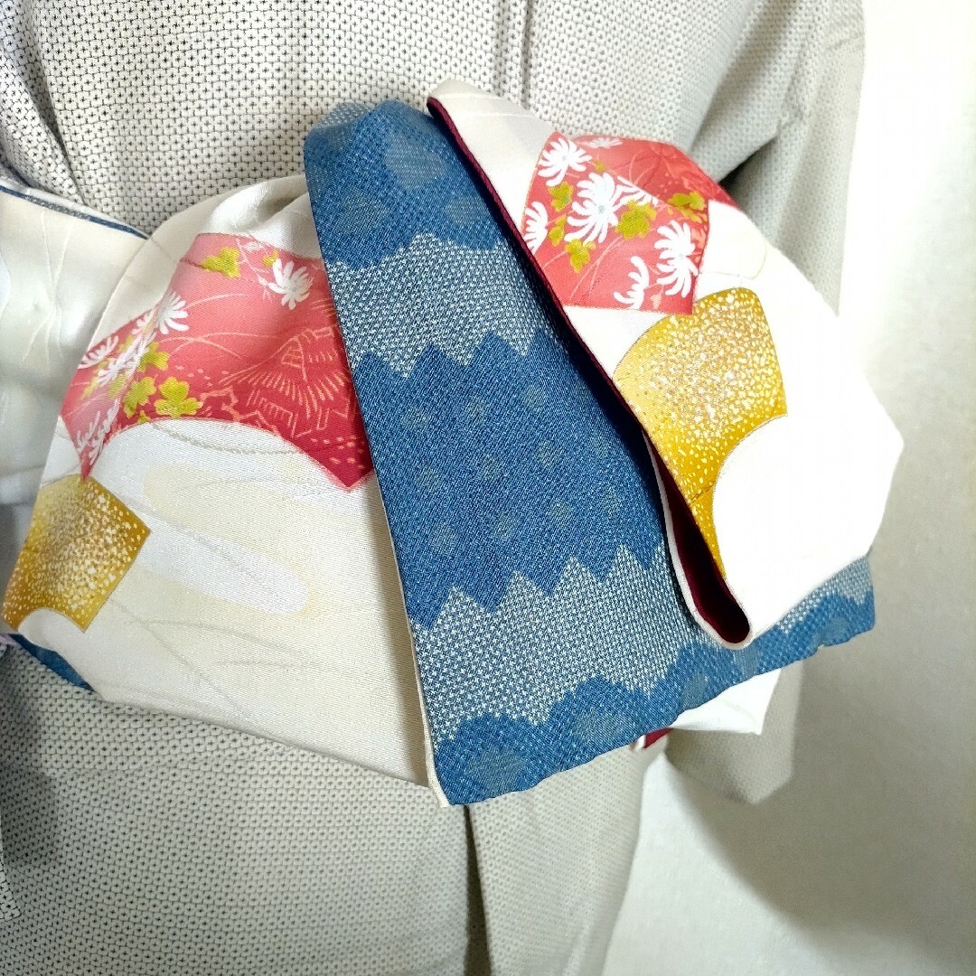 売り切れました】ハンドメイド 兵児帯 絞り黄扇 半幅帯 売り切れました】ハンドメイド 兵児帯 絞り黄扇 半幅帯