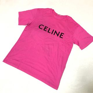 CELINE - 【超人気デザイン】 セリーヌ ワンポイント刺繍ロゴT CELINE - 【超人気デザイン】 セリーヌ ワンポイント刺繍ロゴT