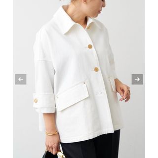 DEUXIEME CLASSE - Deuxieme Classe LINEN CHINO Gジャケットの DEUXIEME CLASSE - Deuxieme Classe LINEN CHINO Gジャケットの