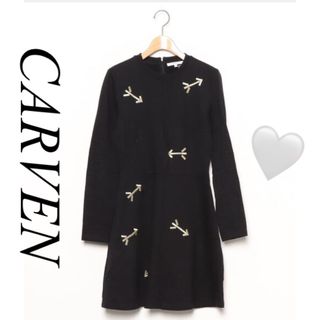 CARVEN - 良品 CARVEN カルヴェン フロントオープン ワンピース CARVEN - 良品 CARVEN カルヴェン フロントオープン ワンピース