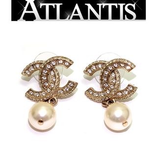 CHANEL - シャネル ぶら下がりピアス 金メッキ ゴールド ピアス CHANEL - シャネル ぶら下がりピアス 金メッキ ゴールド ピアス