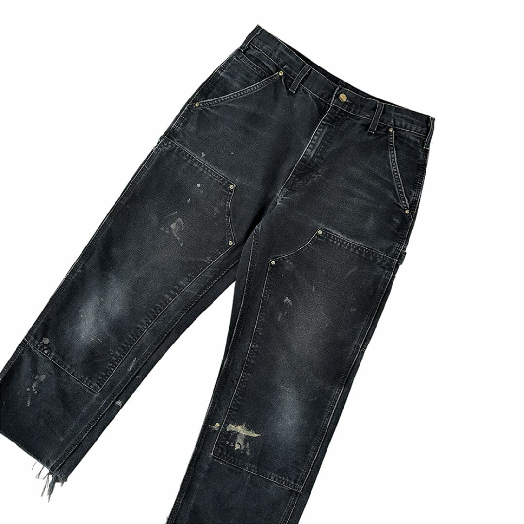 carhartt - CARHARTT ダブルニー 墨黒◎ペンキ◎ヒゲ◎フェード carhartt - CARHARTT ダブルニー 墨黒◎ペンキ◎ヒゲ◎フェード