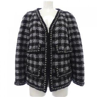 CHANEL - シャネル ジャケット CHANEL ネイビー ブラック 黒 紺 CHANEL - シャネル ジャケット CHANEL ネイビー ブラック 黒 紺