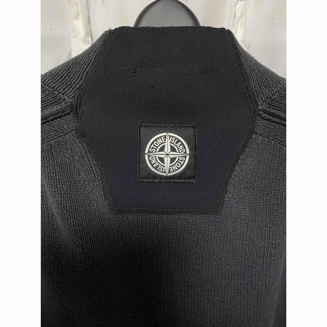 STONE ISLAND - STONE ISLAND 05ss ハーフジップニット ロゴの STONE ISLAND - STONE ISLAND 05ss ハーフジップニット ロゴの