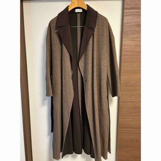 PLST - くすみピンク ノーカラー コート スプリング プラステ 春 PLST - くすみピンク ノーカラー コート スプリング プラステ 春