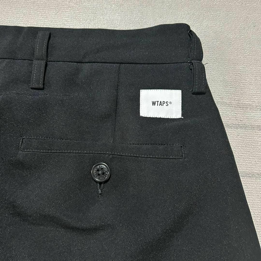 W)taps - 美品 WTAPS ツータック ワイド ポリスラックス W)taps - 美品 WTAPS ツータック ワイド ポリスラックス