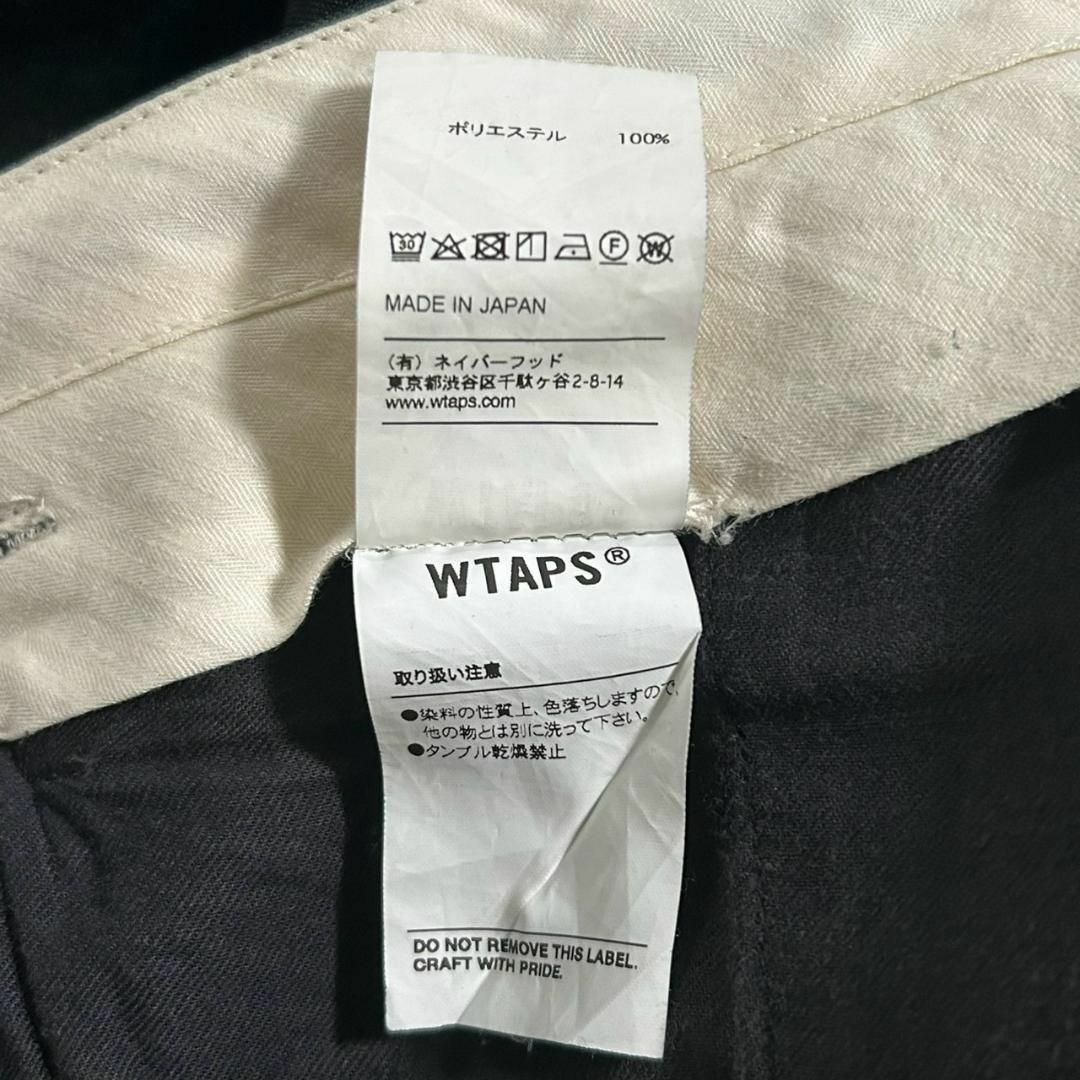W)taps - 美品 WTAPS ツータック ワイド ポリスラックス W)taps - 美品 WTAPS ツータック ワイド ポリスラックス