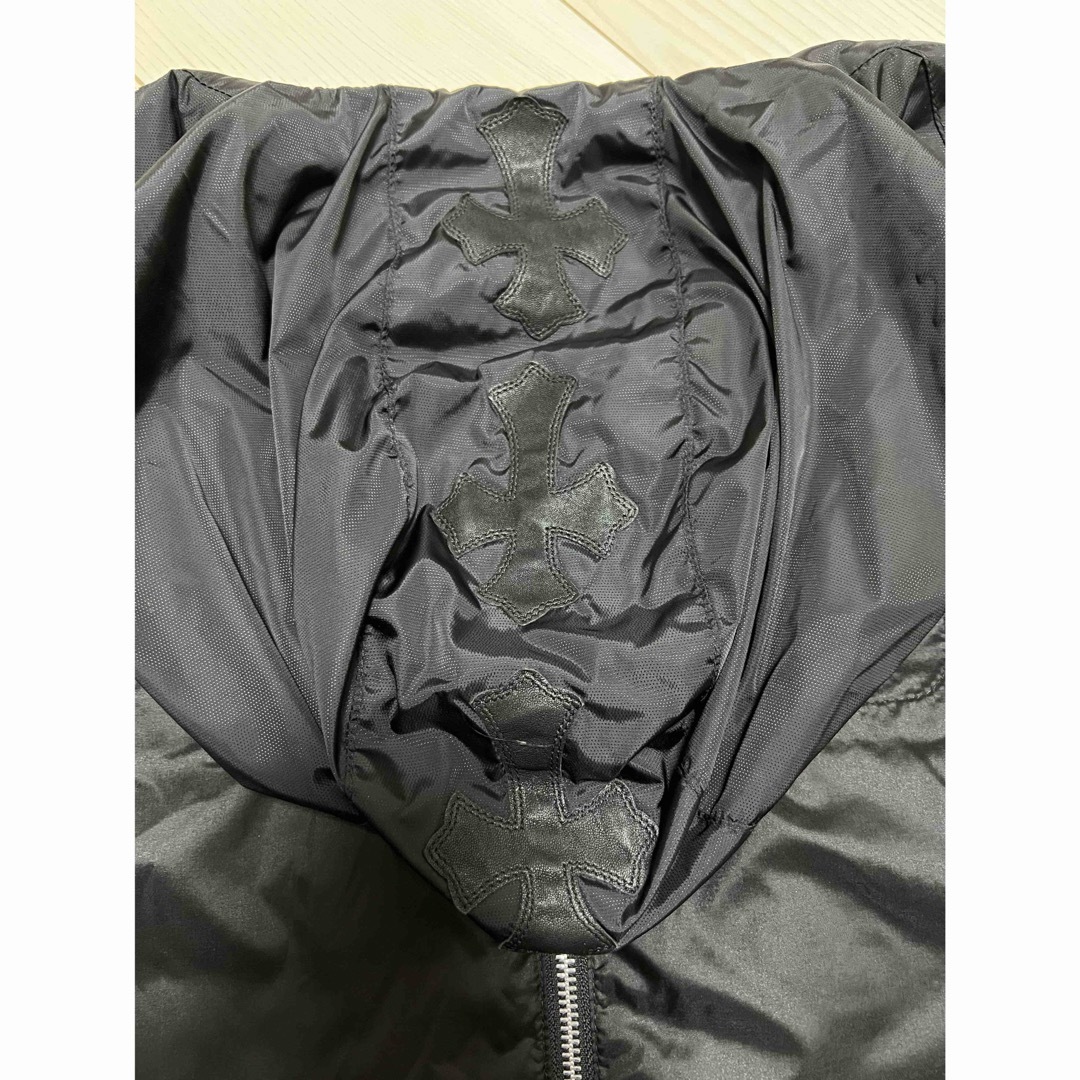 Chrome Hearts - Chrome Hearts クロスパッチ付きフード2way中綿 Chrome Hearts - Chrome Hearts クロスパッチ付きフード2way中綿
