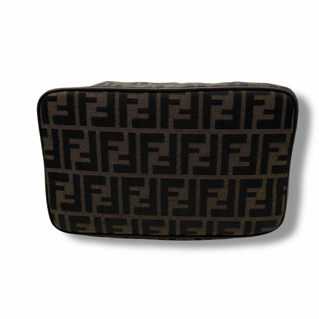 FENDI - FENDI 613 ズッカ柄 キャンバス バニティ ハンドバッグ FENDI - FENDI 613 ズッカ柄 キャンバス バニティ ハンドバッグ