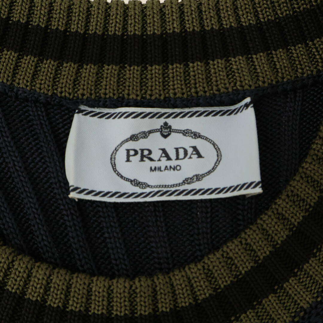 PRADA - プラダ 【美品/国内正規】ノースリーブ リブニット 40の PRADA - プラダ 【美品/国内正規】ノースリーブ リブニット 40の