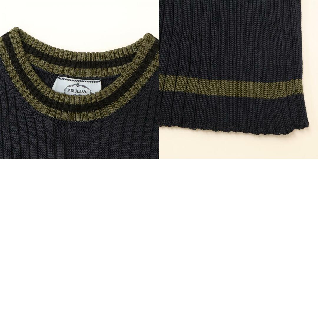 PRADA - プラダ 【美品/国内正規】ノースリーブ リブニット 40の PRADA - プラダ 【美品/国内正規】ノースリーブ リブニット 40の