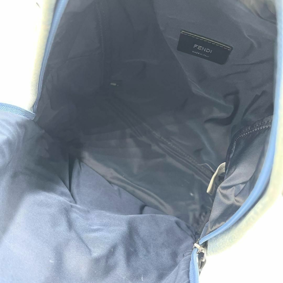 FENDI - 希少✨FENDI バグズ モンスター リュック デニム レザー FENDI - 希少✨FENDI バグズ モンスター リュック デニム レザー