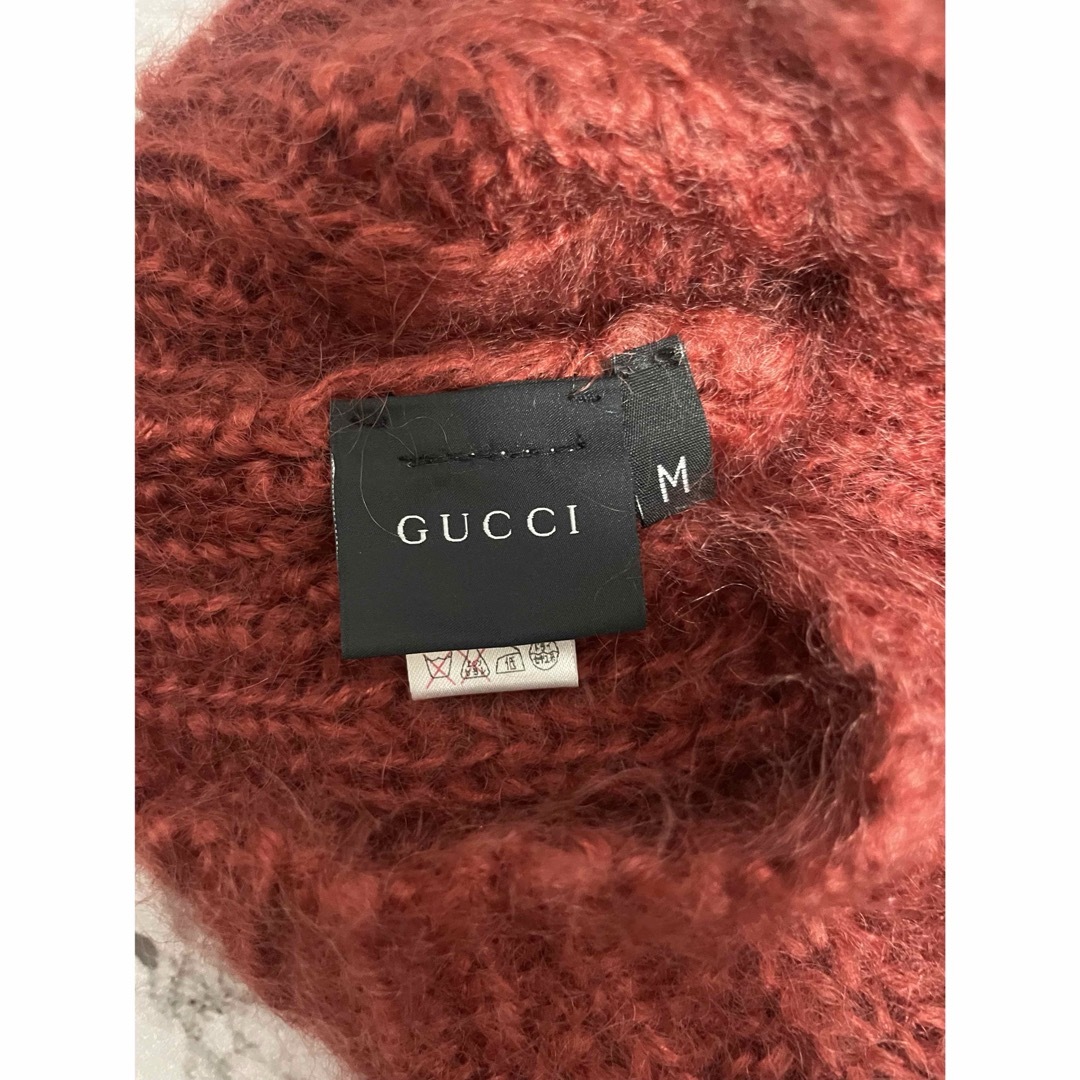 GUCCI - 【エンジ】 29 GUCCI グッチ インターロッキング ニット GUCCI - 【エンジ】 29 GUCCI グッチ インターロッキング ニット