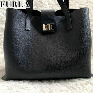 FURLA - 極美品✨フルラ 現行 ハンドバッグ ターンロック ロゴ FURLA - 極美品✨フルラ 現行 ハンドバッグ ターンロック ロゴ