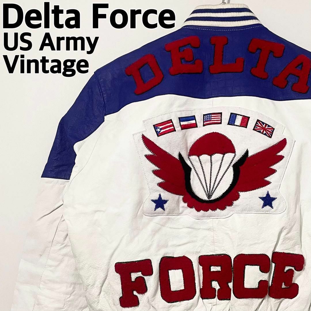 VINTAGE - Vintage 米軍 Delta Forceレザー ジャケット アメリカ VINTAGE - Vintage 米軍 Delta Forceレザー ジャケット アメリカ