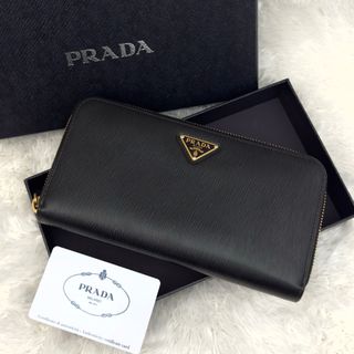 PRADA - ✨極美品✨箱付き✨PRADA プラダ◇黒ブラック◇長財布 PRADA - ✨極美品✨箱付き✨PRADA プラダ◇黒ブラック◇長財布