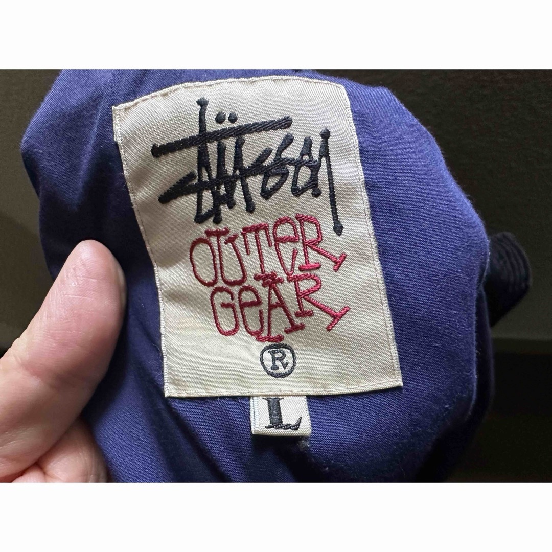 STUSSY - 90s OZ製 OLD STUSSY コーデュロイ JKT ネイビー Lの STUSSY - 90s OZ製 OLD STUSSY コーデュロイ JKT ネイビー Lの
