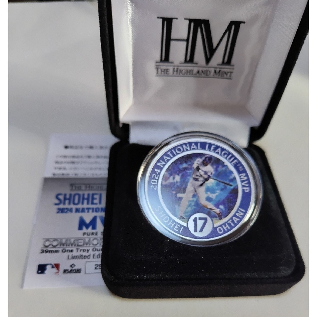 MLB - 【限定500個完売】大谷翔平 2024 NL MVP 受賞記念 純銀 MLB - 【限定500個完売】大谷翔平 2024 NL MVP 受賞記念 純銀