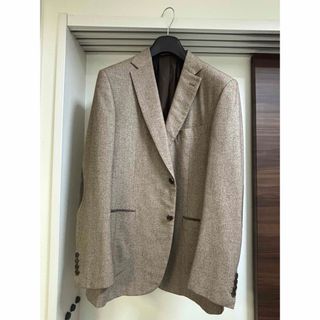 Brioni - Brioni テーラードジャケット 50(XL位) グレーx黒 Brioni - Brioni テーラードジャケット 50(XL位) グレーx黒