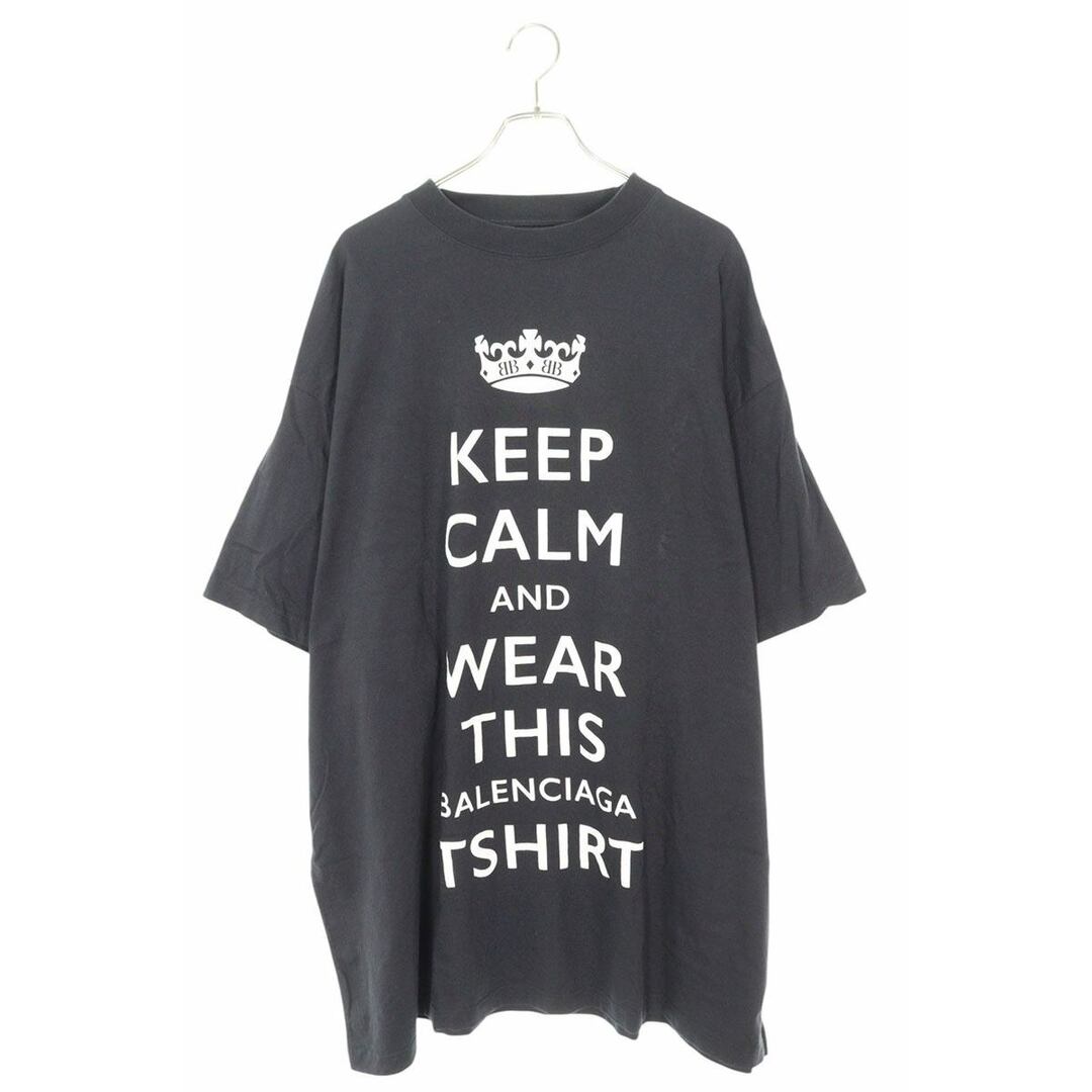BALENCIAGA - バレンシアガ 787349 TRVC6 Keep CalmTシャツ BALENCIAGA - バレンシアガ 787349 TRVC6 Keep CalmTシャツ