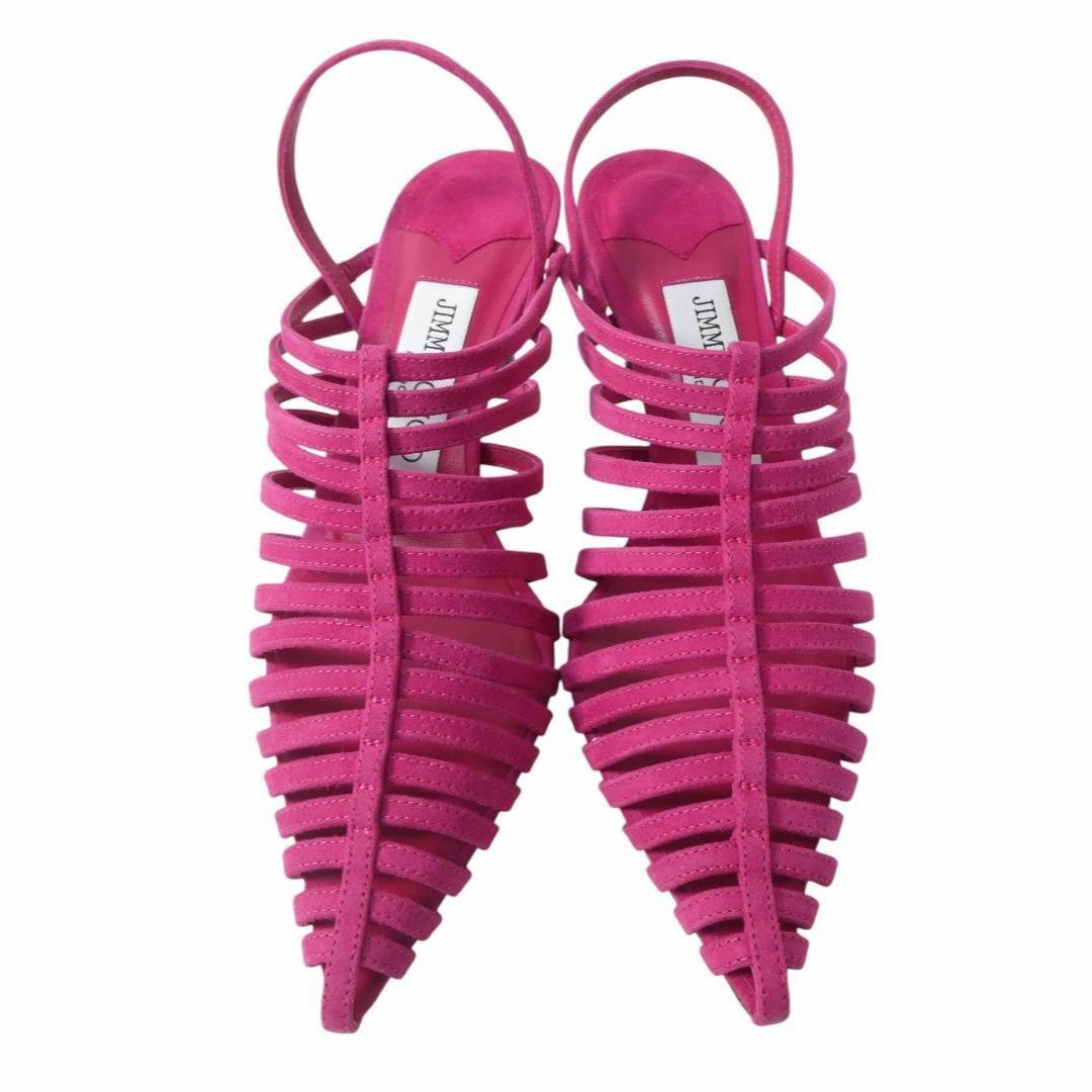JIMMY CHOO - 極美品 ジミーチュウ スエード ボーン ポイン JIMMY CHOO - 極美品 ジミーチュウ スエード ボーン ポイン