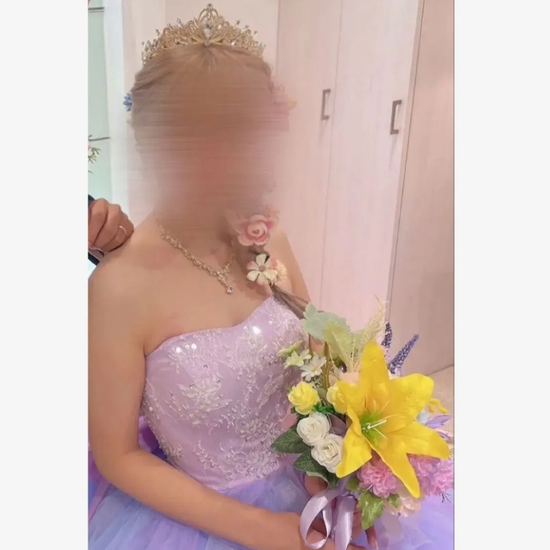 ウェディング カラードレス 結婚式 YNS パープル ピンク ウェディング カラードレス 結婚式 YNS パープル ピンク